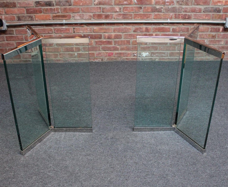 Vintage Plate Glass and Chrome Dining Table Model 6060 by Leon Rosen ...