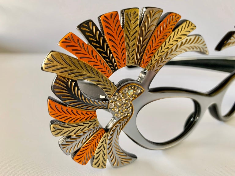 Vintage Platinum French Designer Deco Eyeglass Frames at 1stDibs