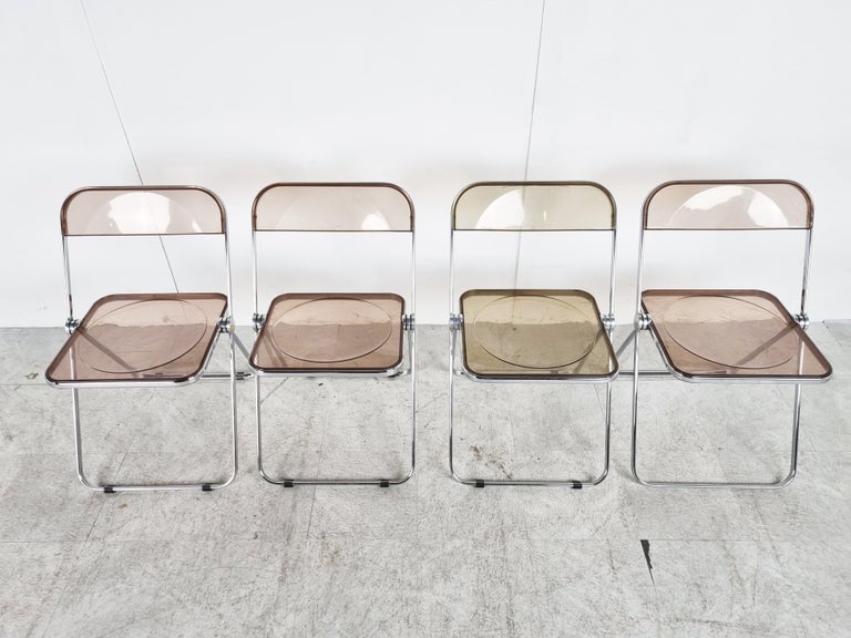 Vintage Plia Chairs by Castelli, 1970s For Sale at 1stDibs