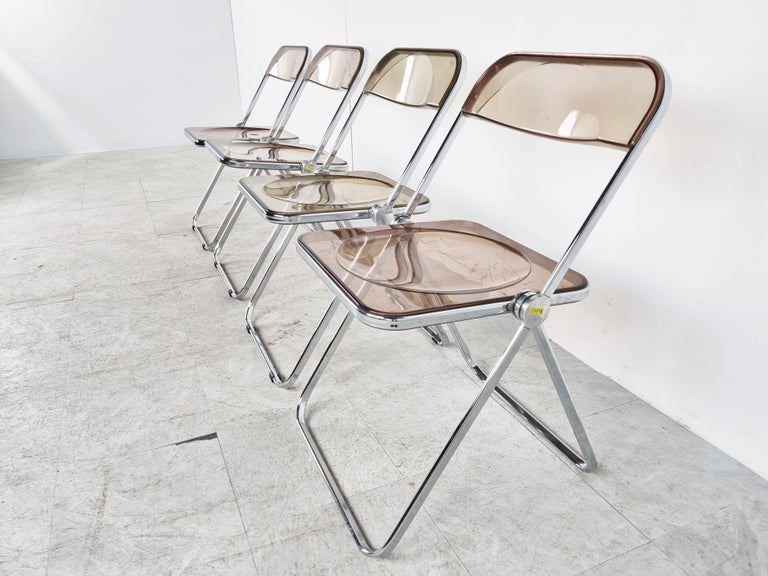 Vintage Plia Chairs by Castelli, 1970s For Sale at 1stDibs