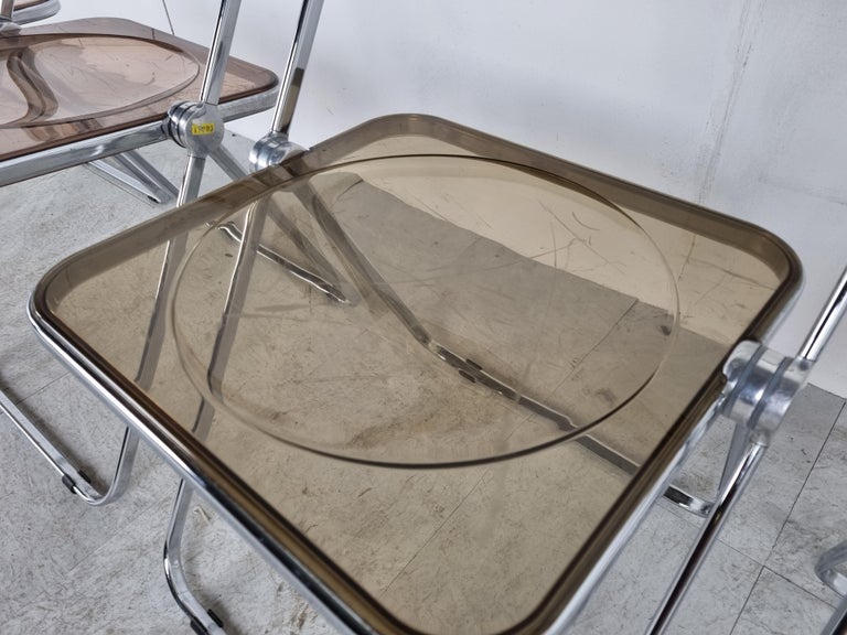 Vintage Plia Chairs by Castelli, 1970s For Sale at 1stDibs