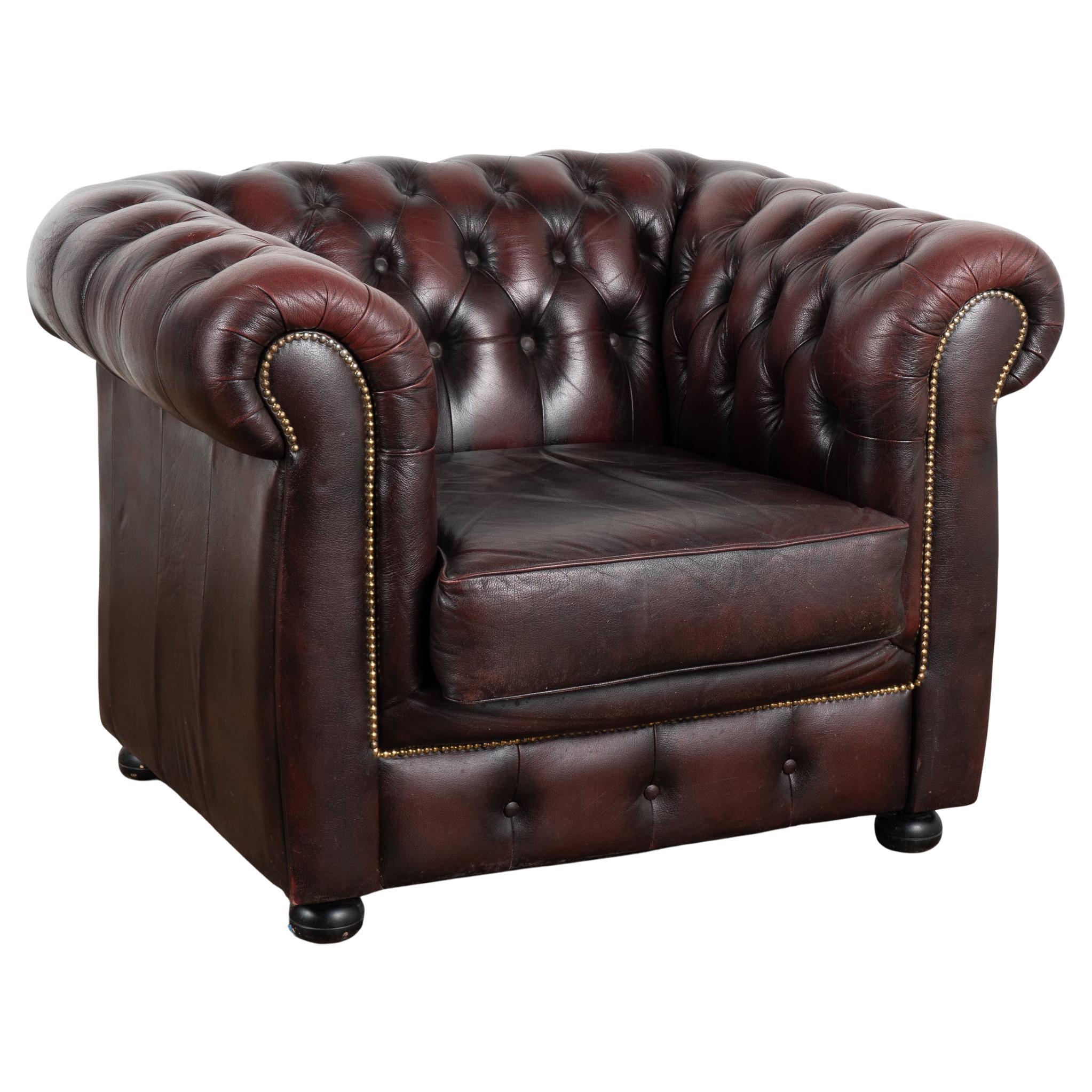 Vintage Dutch Cognac Colored Leather Club Chair at 1stDibs | cognac ...