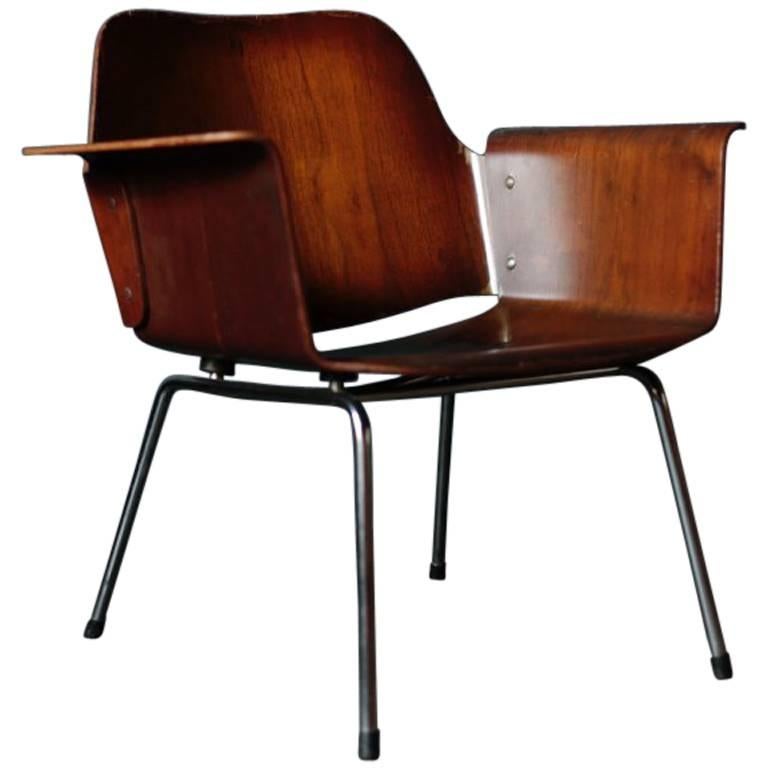 Vintage "Ply Chair" Walnut by Saburo Inui for Tendo Mokko at 1stDibs