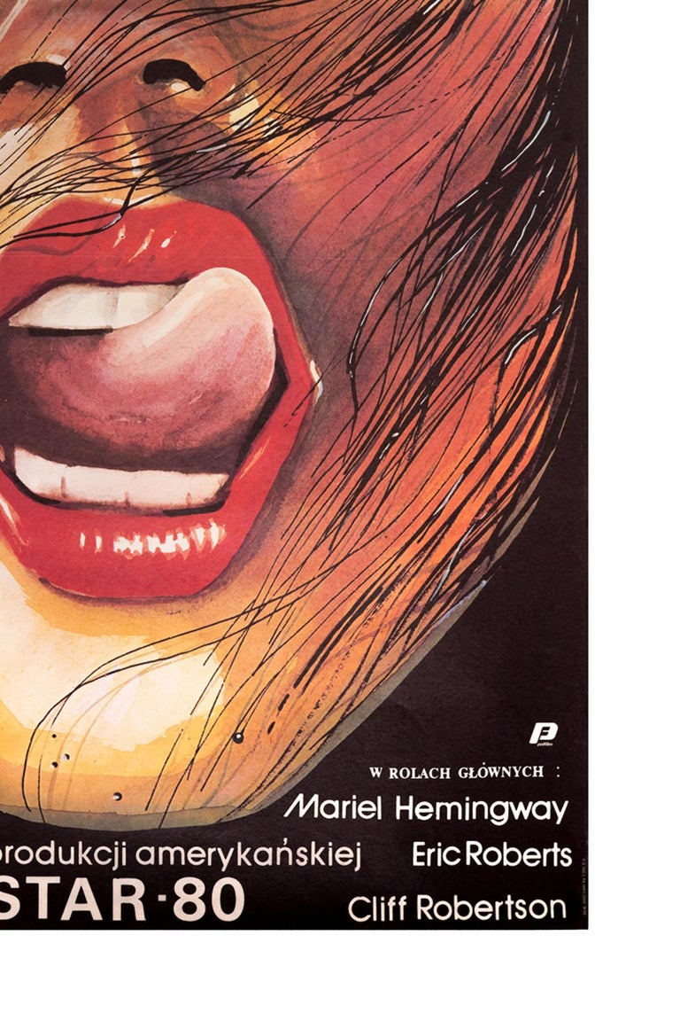 Vintage Polish Star 80 Poster by Maciej Woltman for Polfilm, 1984 at ...