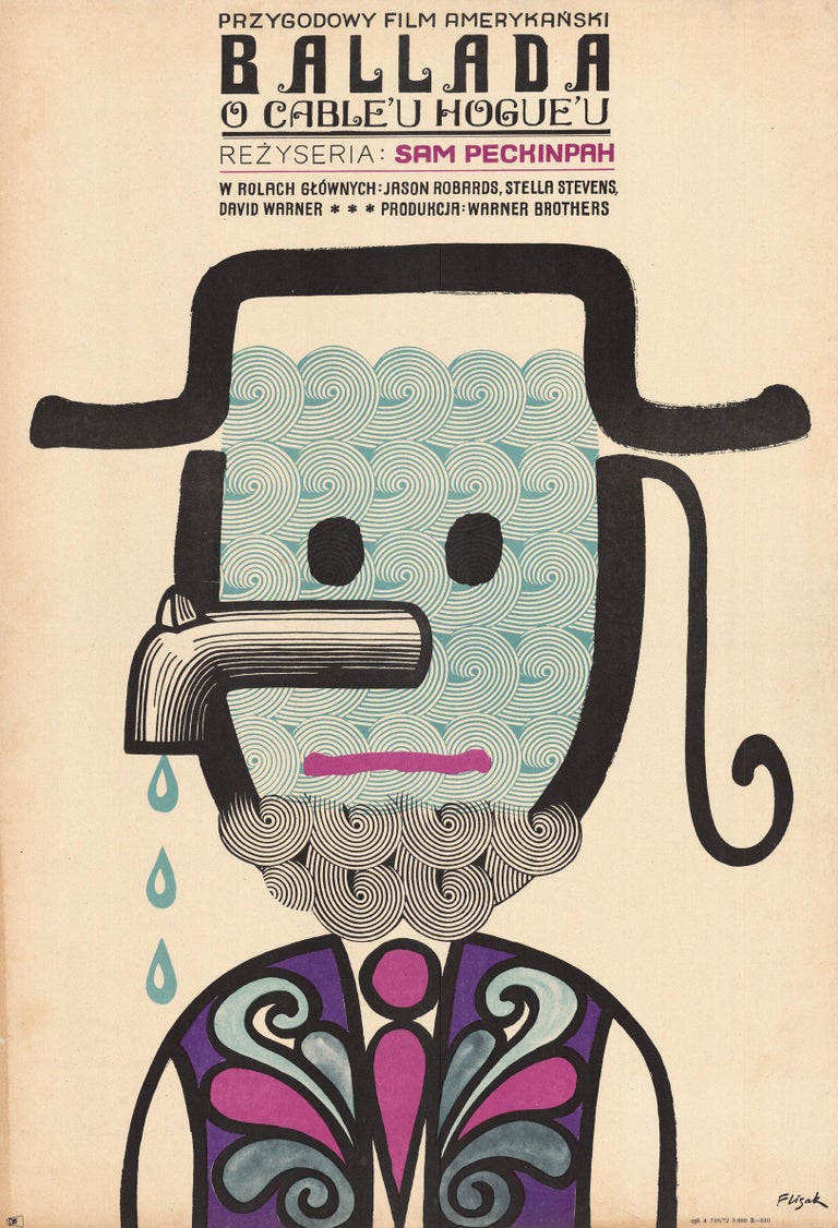Vintage Polish The Ballad of Cable Hogue Poster by Jerzy Flisak, 1972 ...
