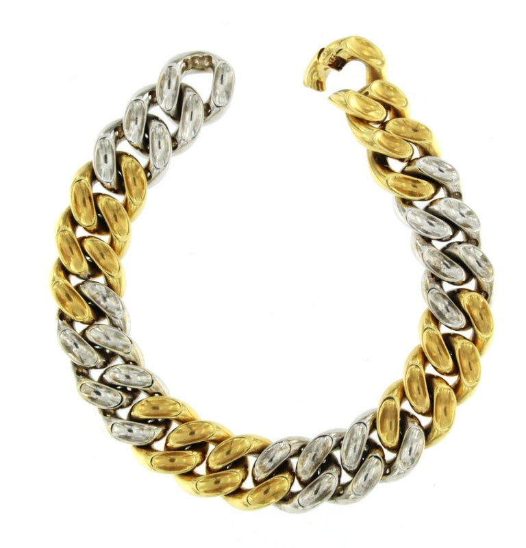 Vintage Pomellato Bracelet Grumette with Diamonds For Sale at 1stDibs