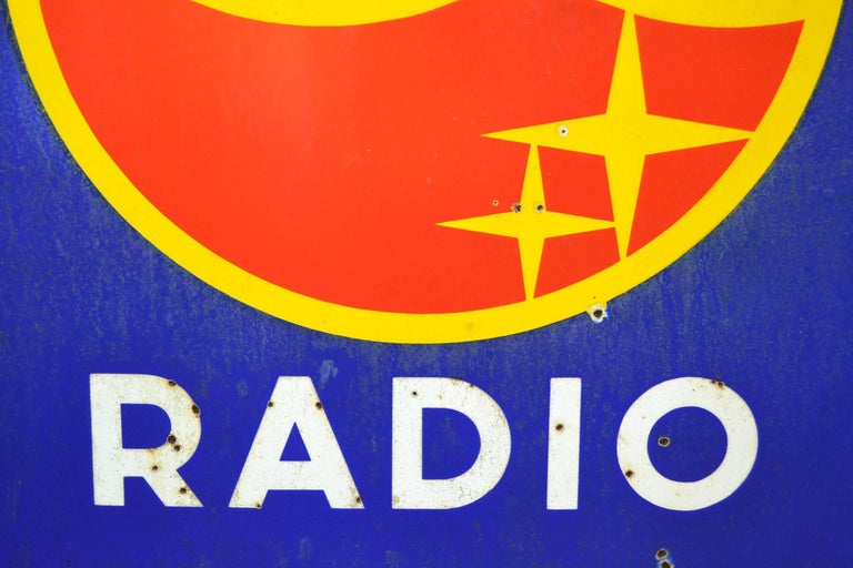 Vintage Porcelain Advertising Sign Philips Radio at 1stDibs