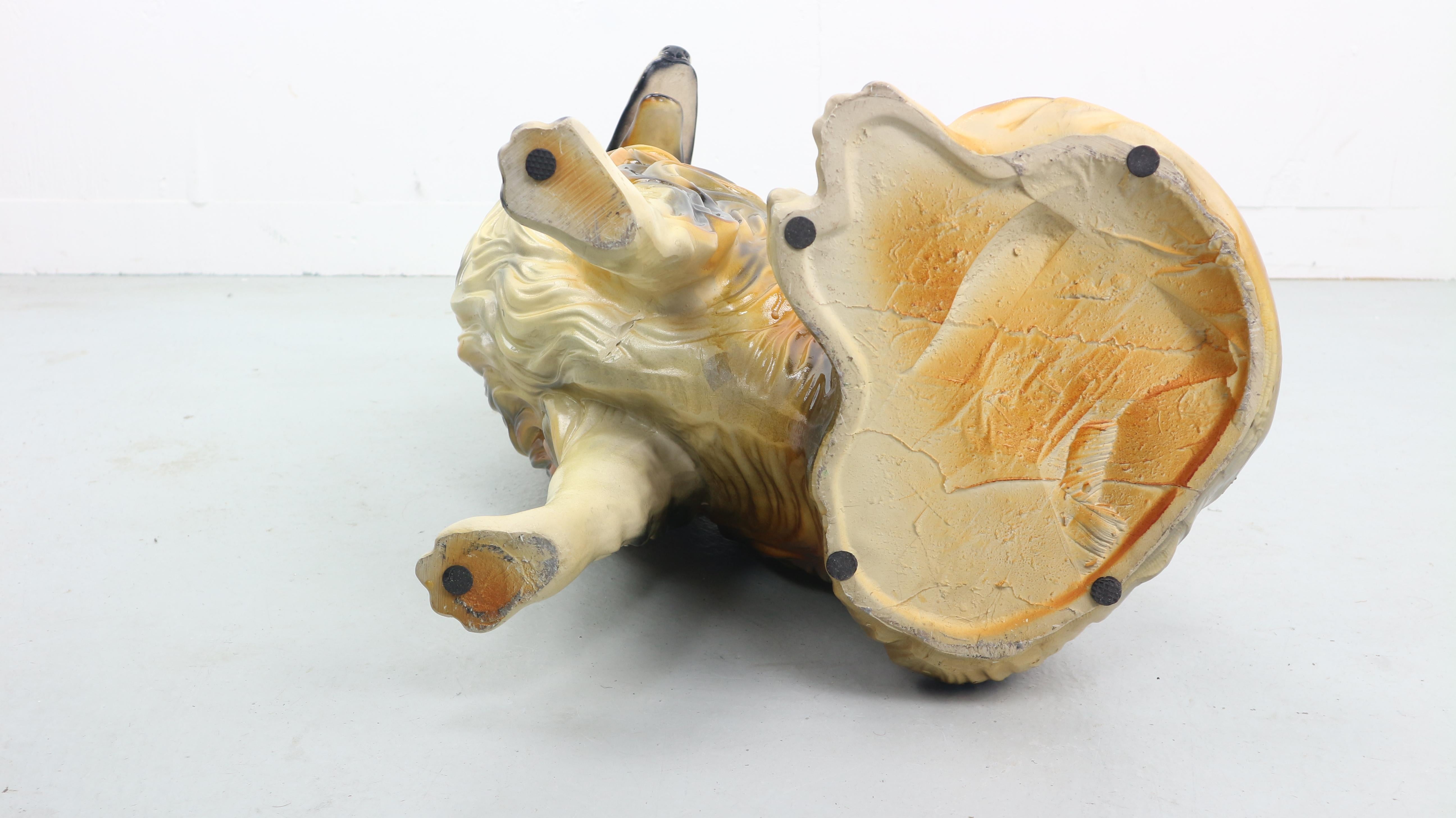 Vintage Porcelain Ceramic Collie Dog Statue, 1970s at 1stDibs | collie ...