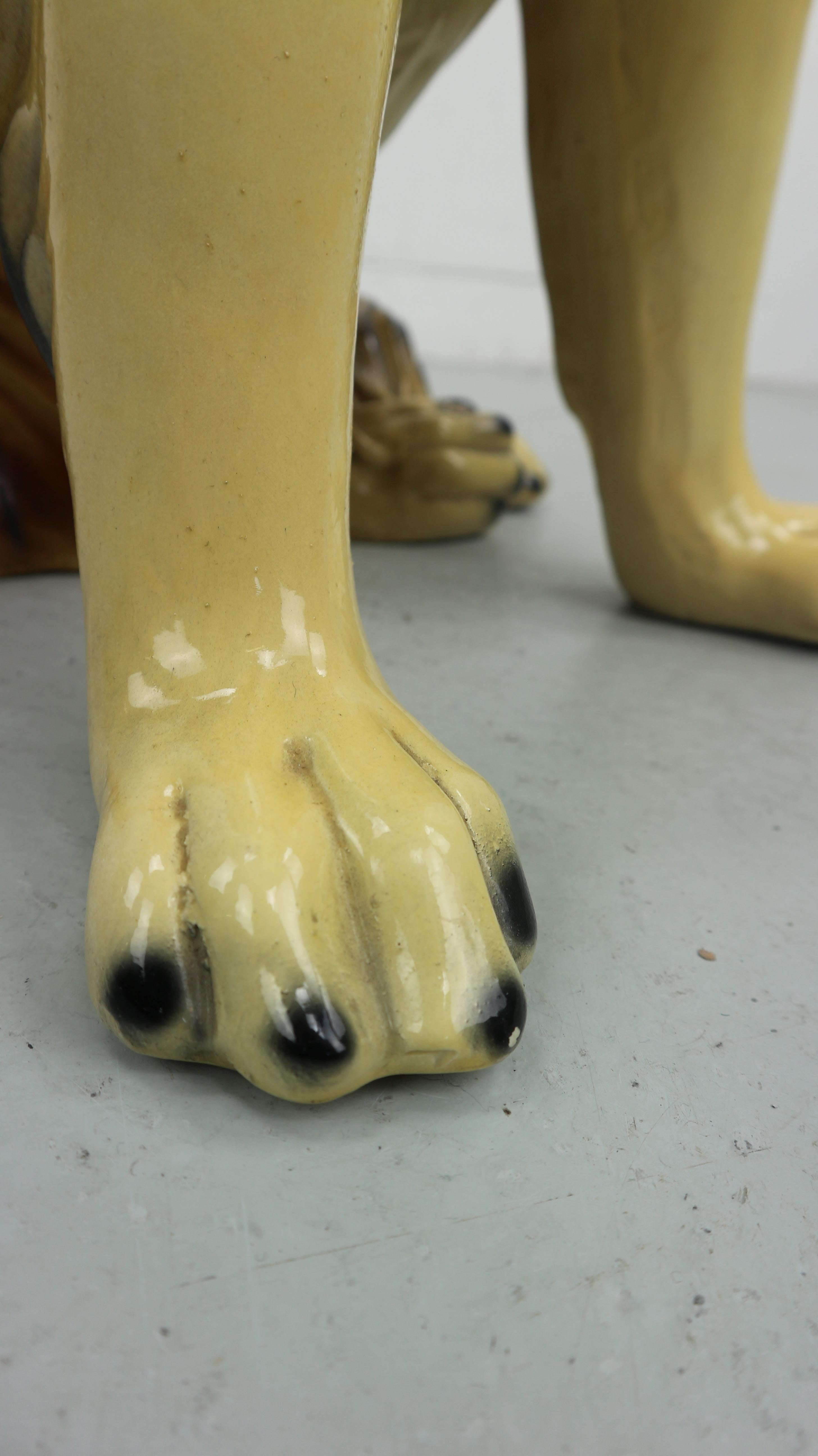 Vintage Porcelain Ceramic Collie Dog Statue, 1970s at 1stDibs | collie ...