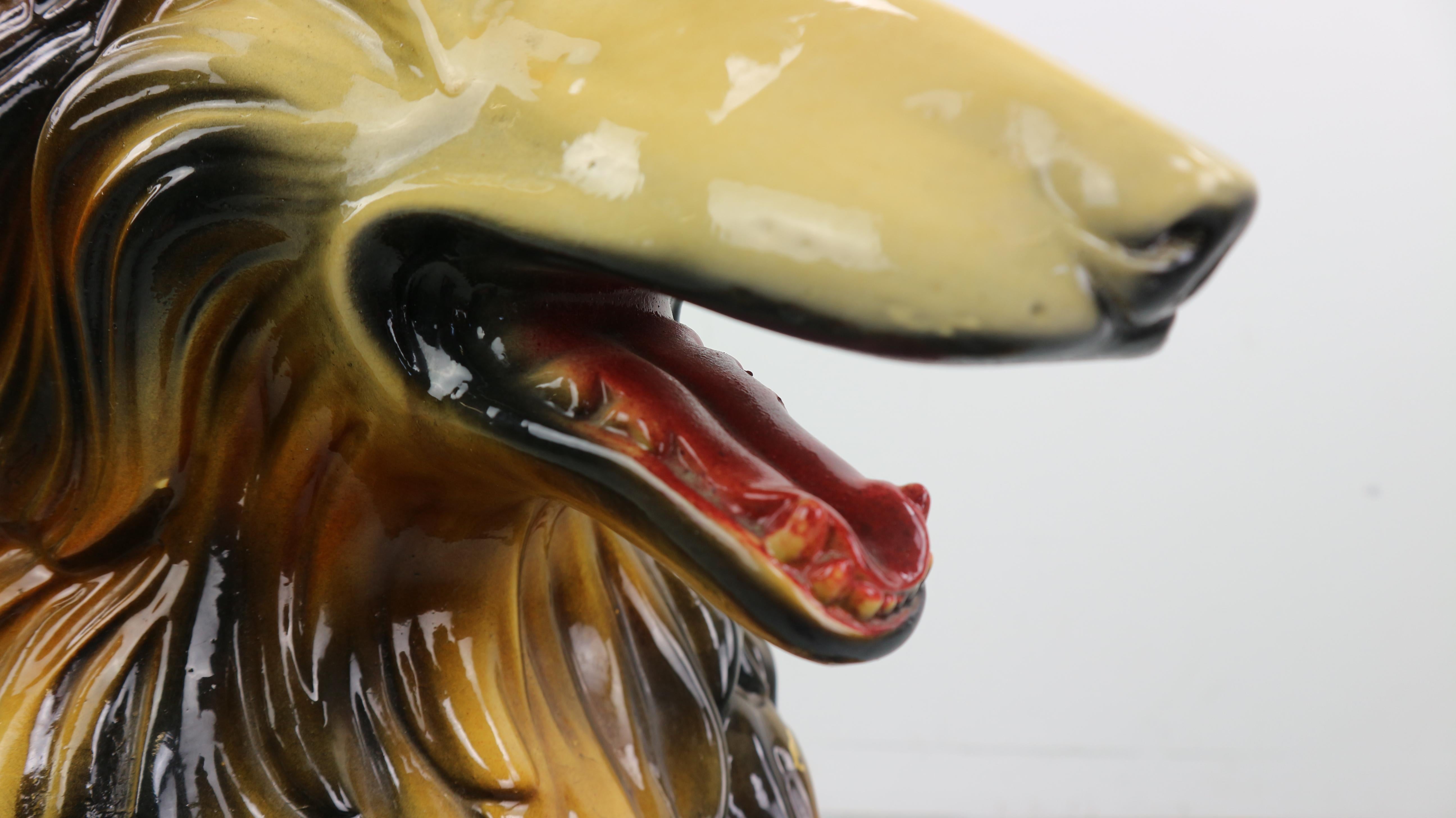 Vintage Porcelain Ceramic Collie Dog Statue, 1970s at 1stDibs | collie ...