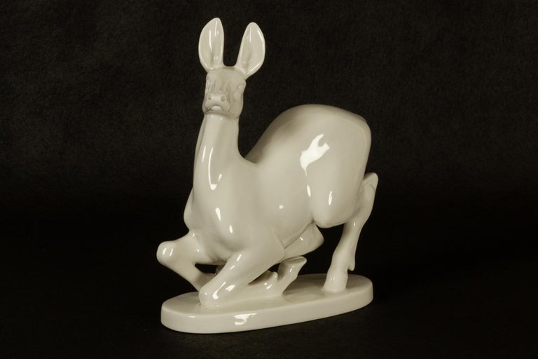 Vintage Porcelain Deer Figurine by Lomonosov For Sale at 1stDibs ...
