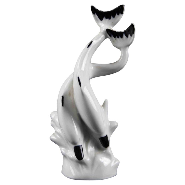 Vintage Porcelain Dolphins, 1970's For Sale at 1stDibs