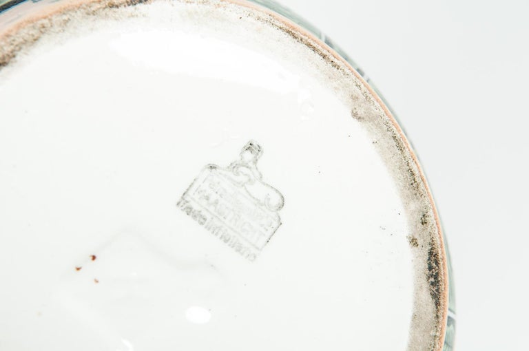 Vintage Porcelain Dutch Pair of Vases For Sale at 1stDibs