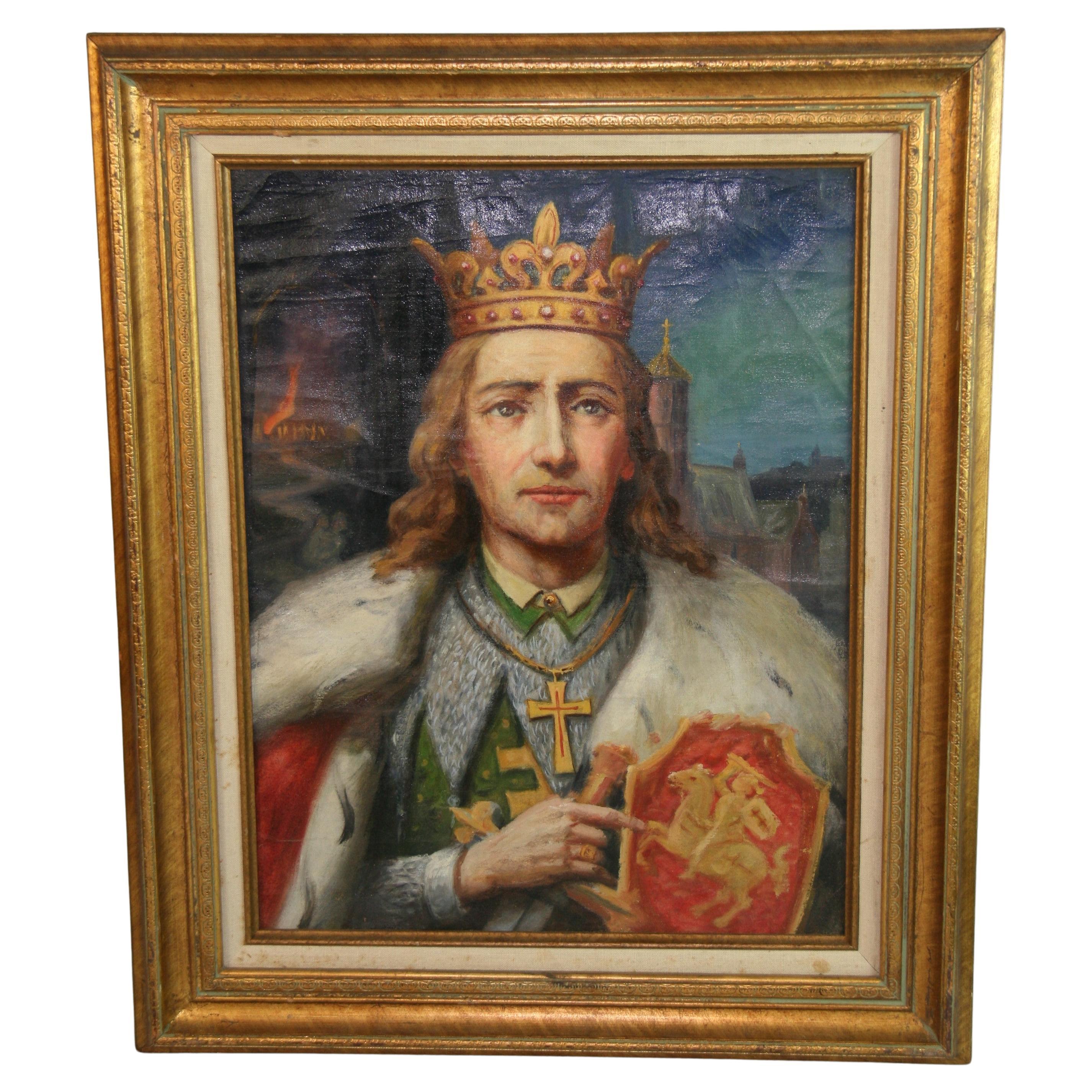 Portrait of King Henri IV of France Oil on Canvas 1553-1610 For Sale at ...
