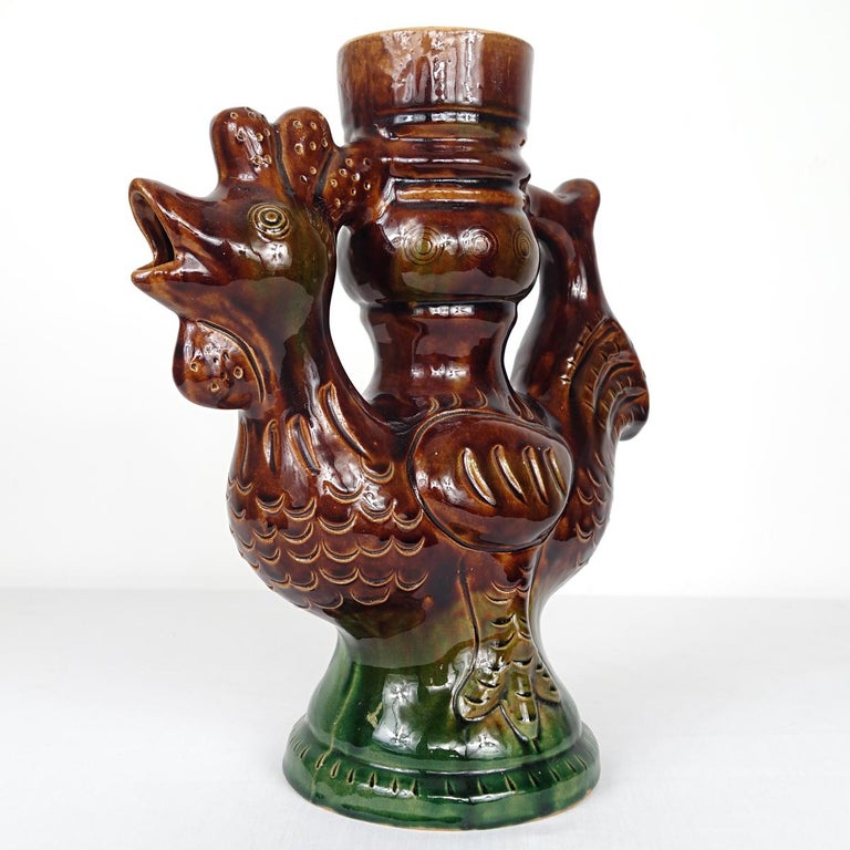 Vintage Portugese or Russian Ceramic Water Jug in the Shape of a ...