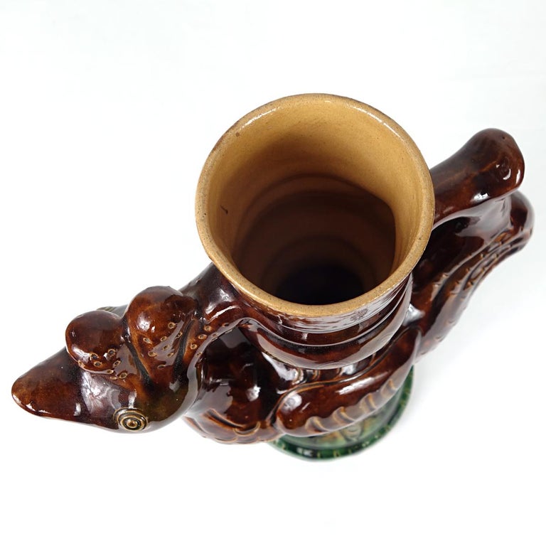 Vintage Portugese or Russian Ceramic Water Jug in the Shape of a ...