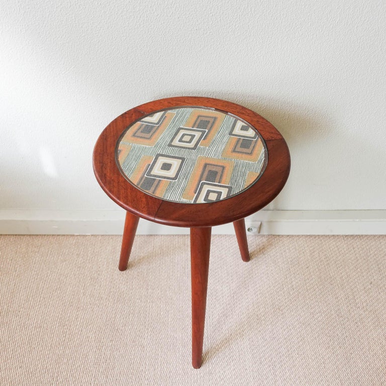 Vintage Portuguese Three Leg Side Table from Altamira, 1950's For Sale ...