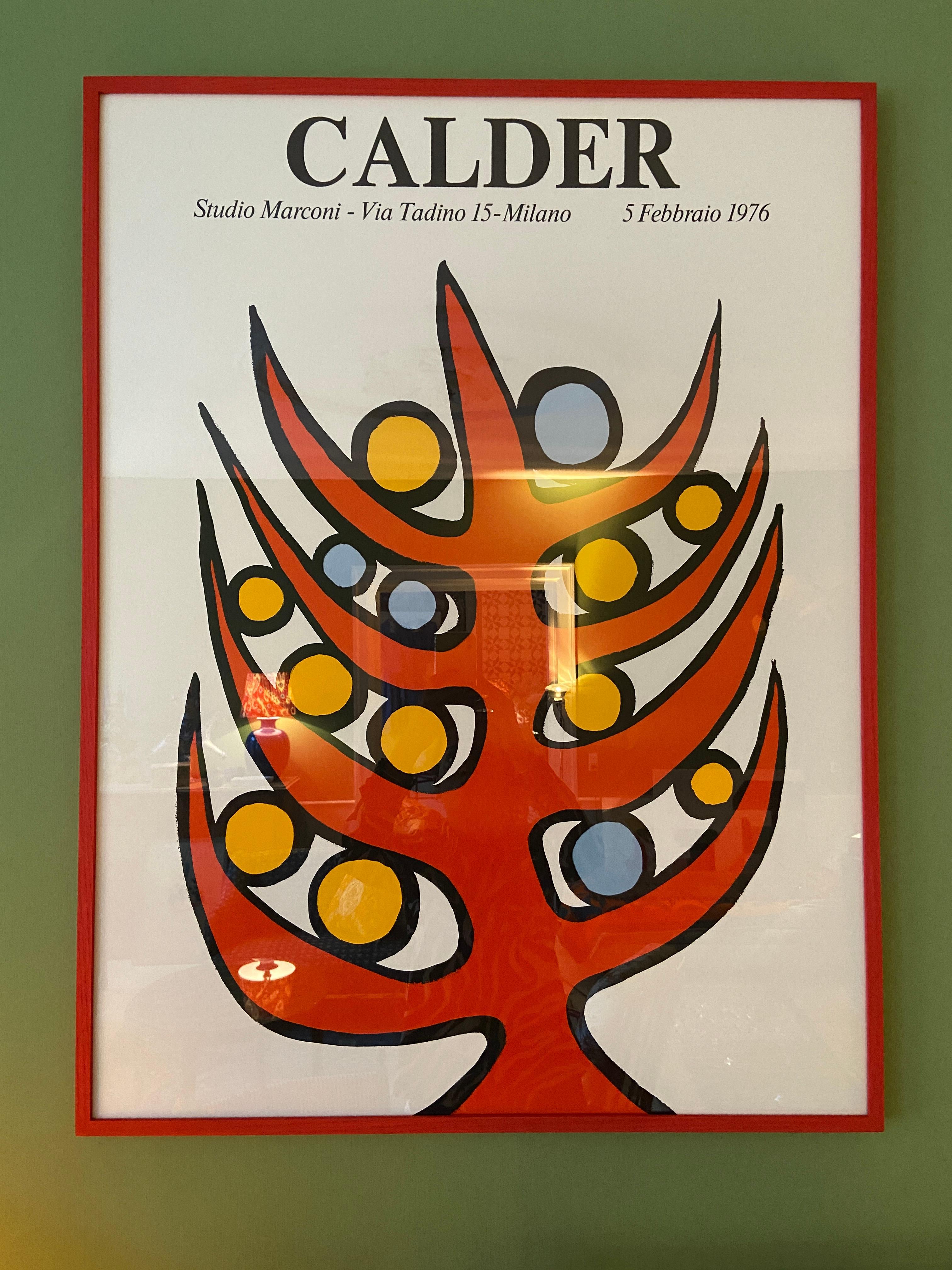 Vintage Poster Alexander Calder Red Yellow Blue, Studio Marconi, Italy ...