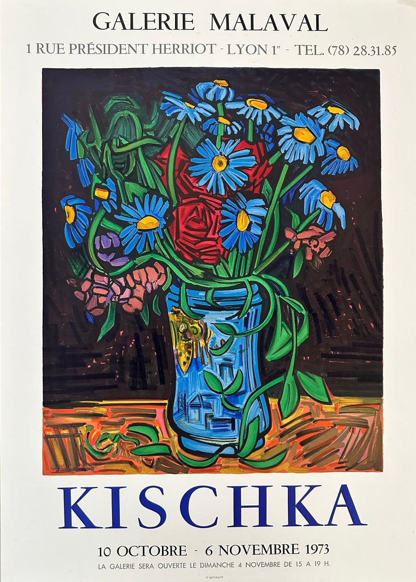Vintage Poster, Kischka, Galerie Malaval For Sale at 1stDibs