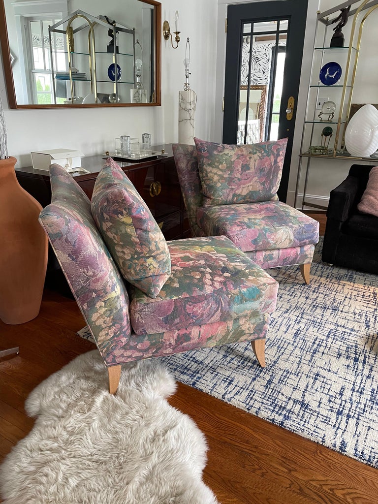 Vintage Postmodern Armless Chairs for Swaim Originals by John ...