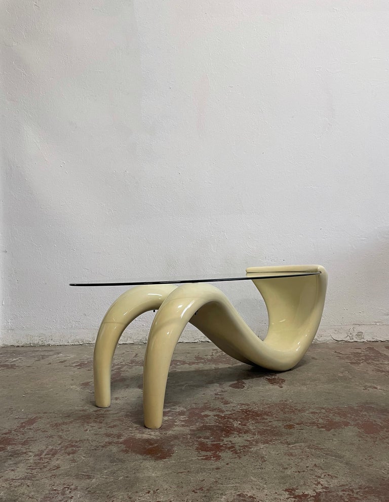Vintage Postmodern Coffee Table, Organic Anthropomorphic Form at 1stDibs