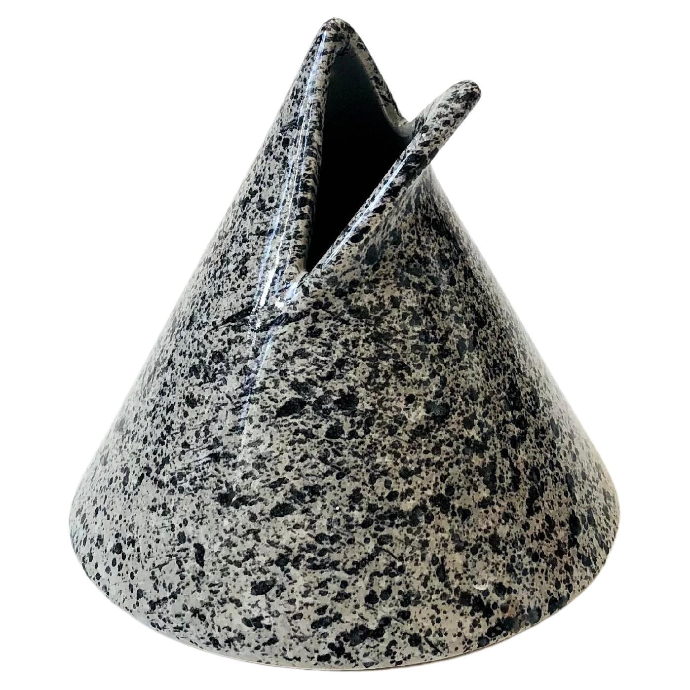 Vintage Postmodern Cone Vase by Helena Uglow for Mikasa at 1stDibs