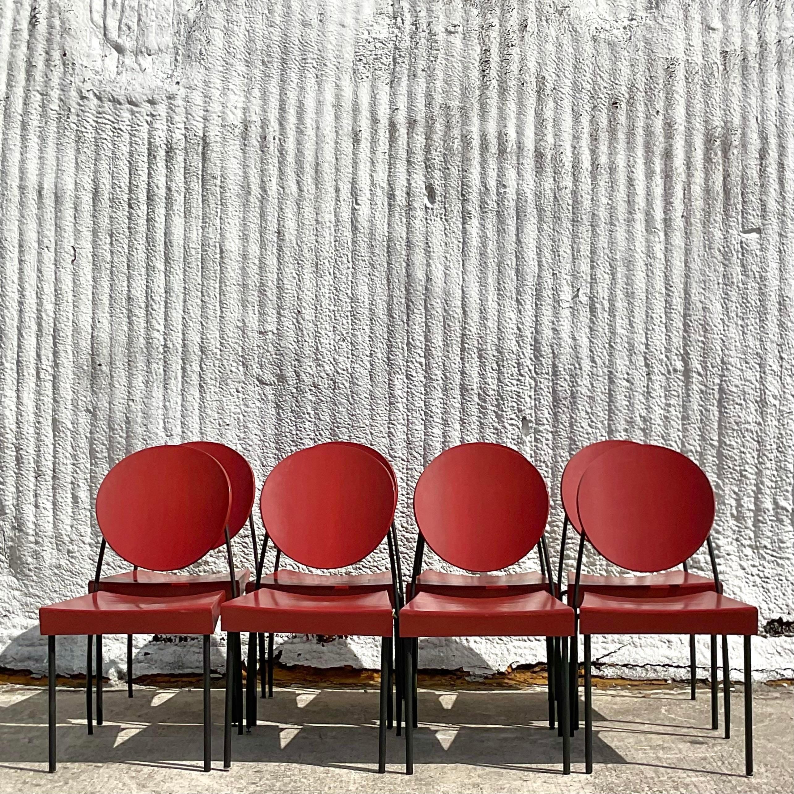 Vintage Postmodern Dakota Jackson Vik-Ter Dining Chairs - Set of 6 For ...
