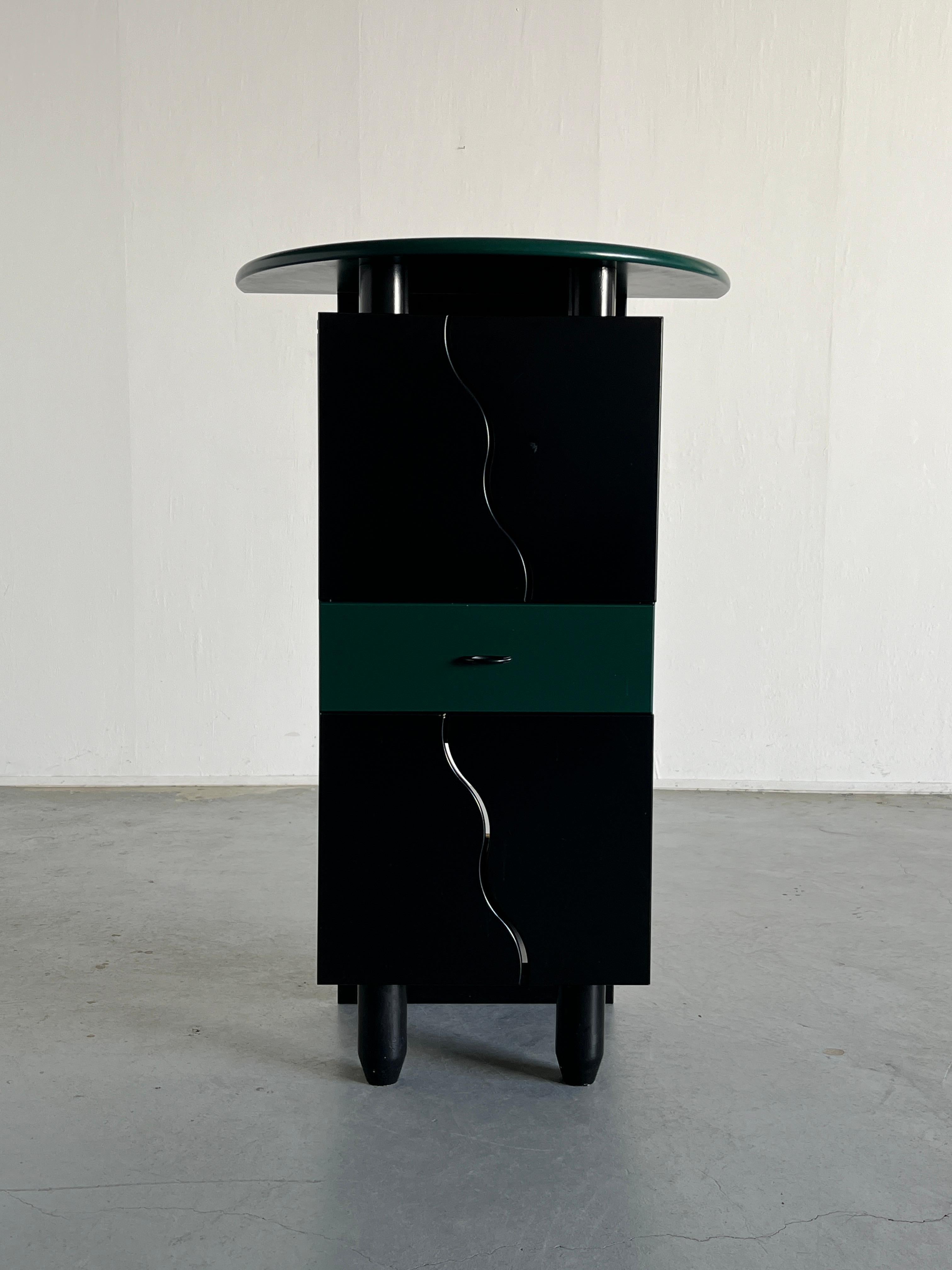 Vintage Postmodern Memphis Style Bar Cabinet in the style of Peter Maly ...