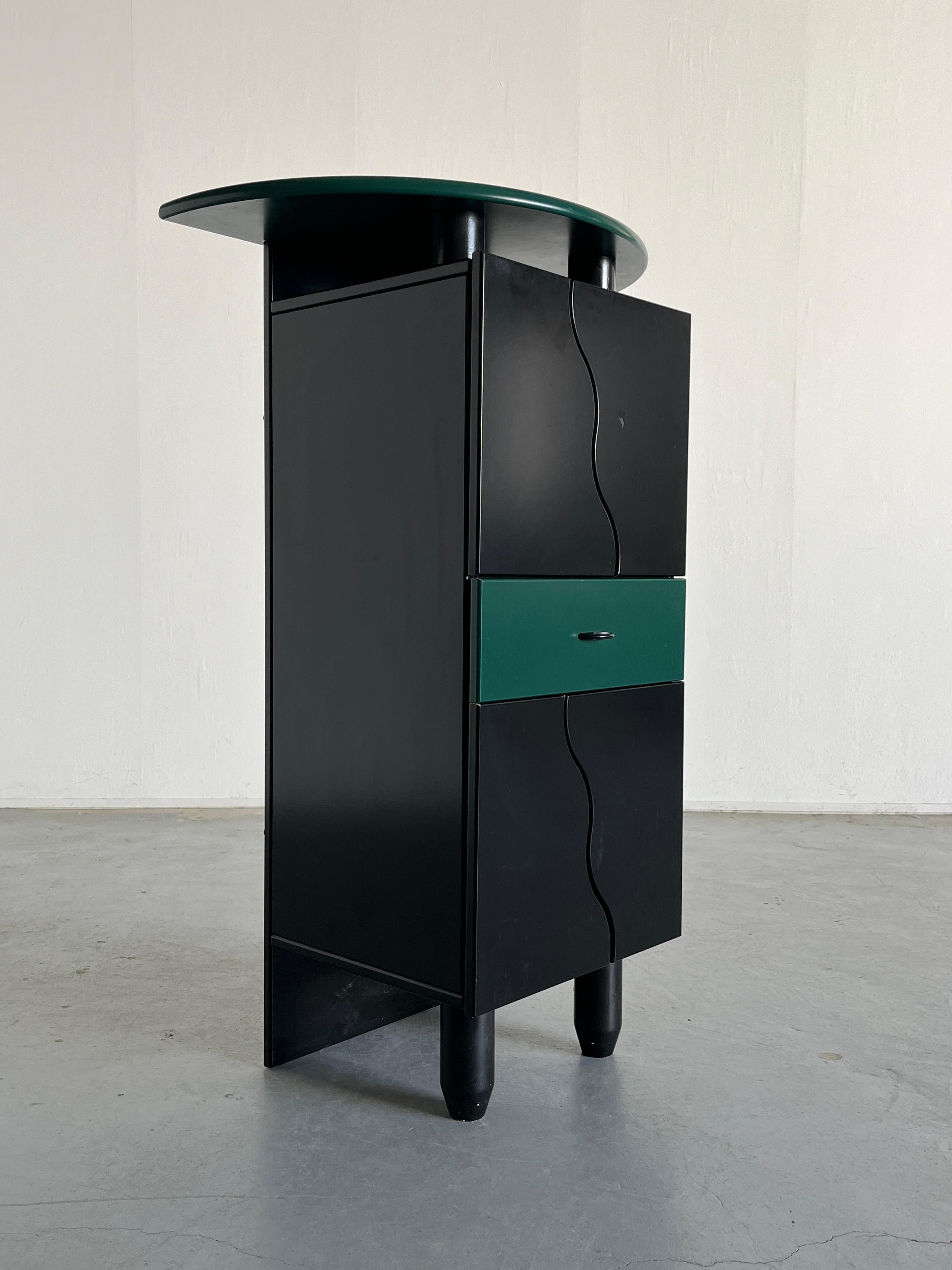 Vintage Postmodern Memphis Style Bar Cabinet in the style of Peter Maly ...