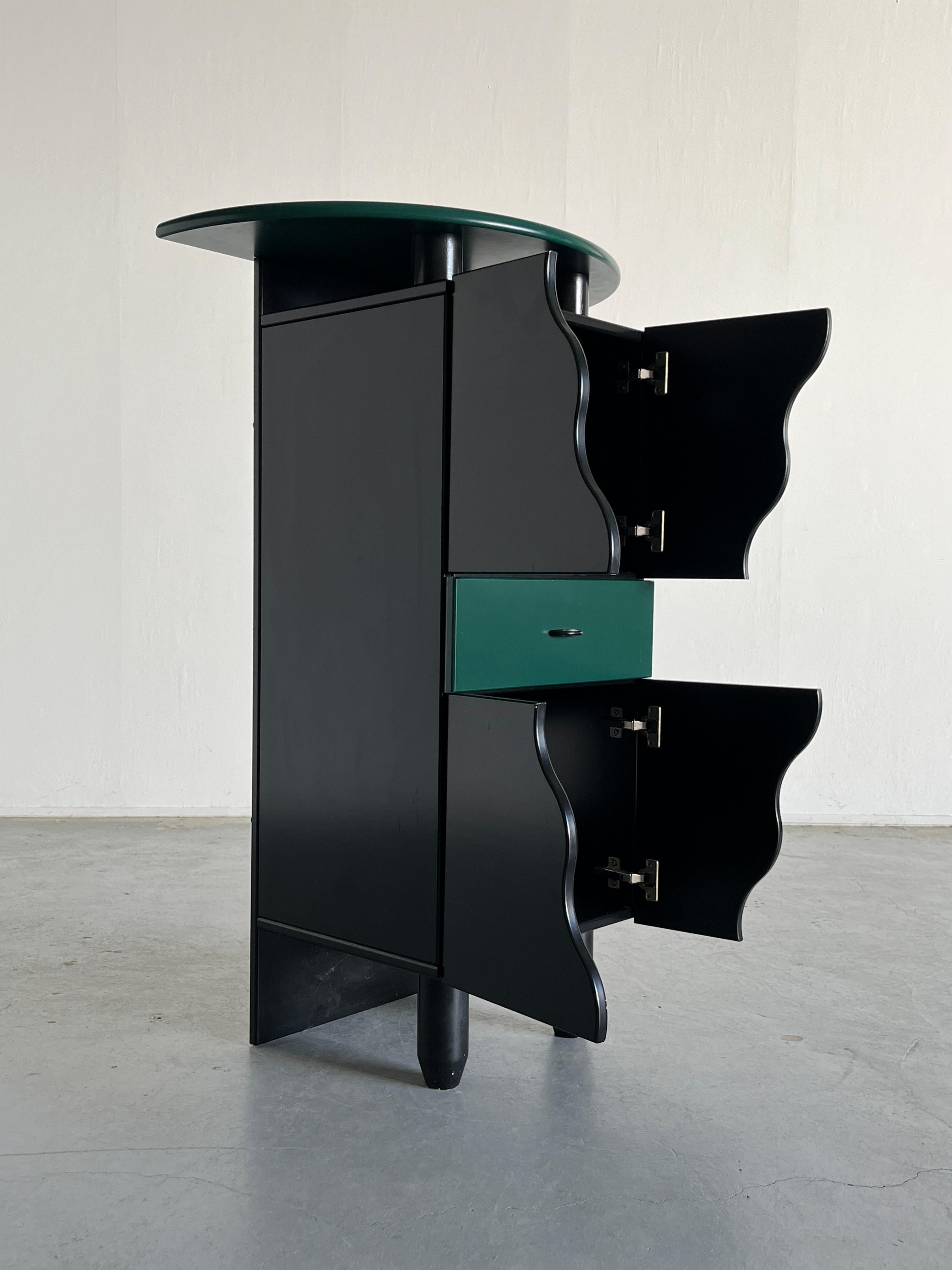Vintage Postmodern Memphis Style Bar Cabinet in the style of Peter Maly ...