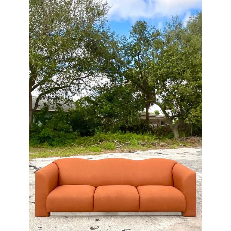 Vintage Postmodern Stanley Jay Friedman “El Morocco” Squiggle Sofa For ...