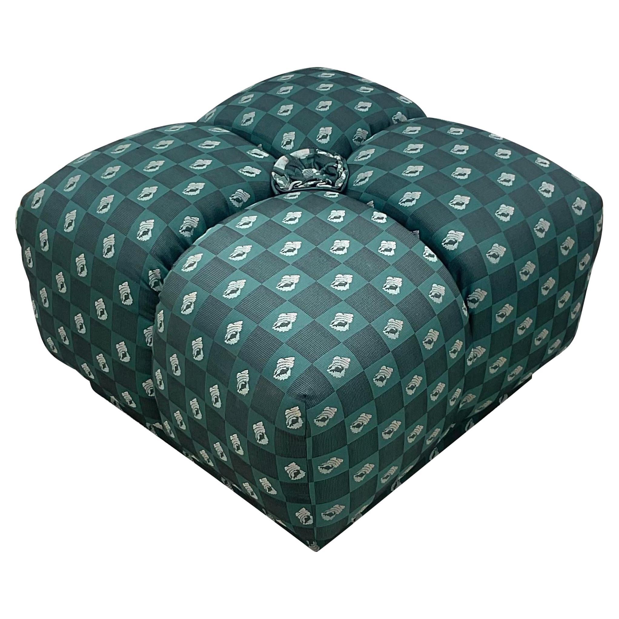 Postmodern Pink Blue and Green Waterfall Ottoman/Low Stools For Sale at ...