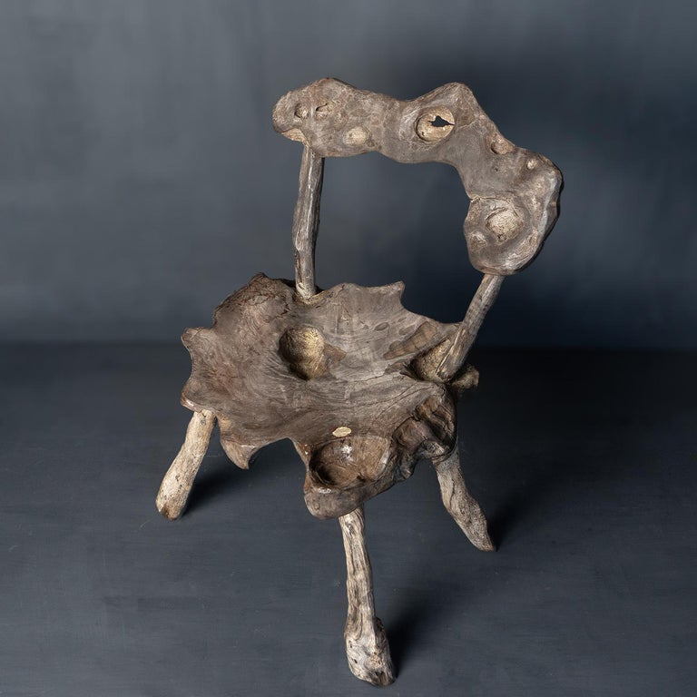 Vintage Primitive Naturalistic Ironwood Tree Trunk Chair For Sale at ...