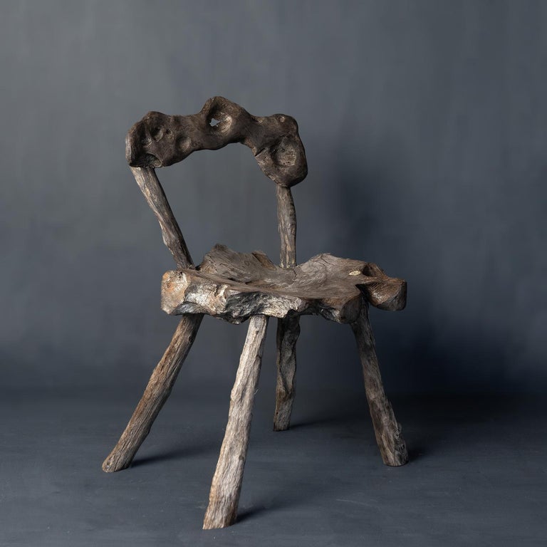 Vintage Primitive Naturalistic Ironwood Tree Trunk Chair For Sale at ...