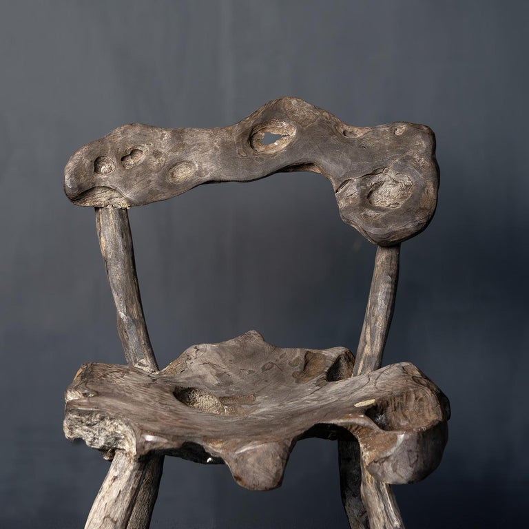 Vintage Primitive Naturalistic Ironwood Tree Trunk Chair For Sale at ...