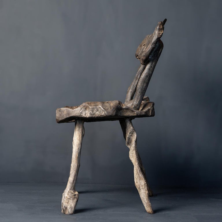 Vintage Primitive Naturalistic Ironwood Tree Trunk Chair For Sale at ...