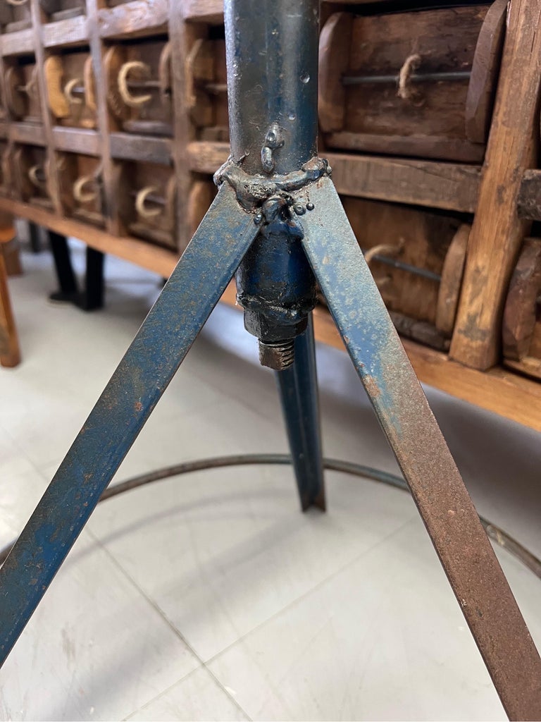 Vintage Primitive Stand Stool For Sale at 1stDibs