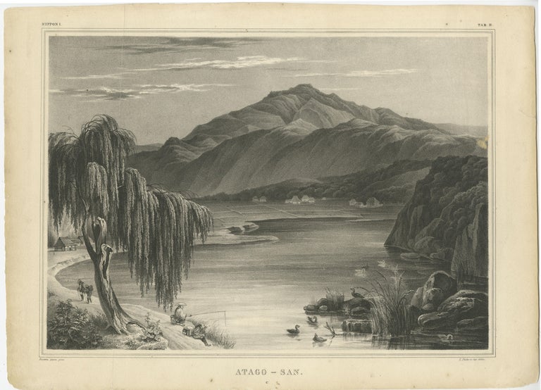 Vintage Print of Mount Atago, Kyoto, Japan For Sale at 1stDibs