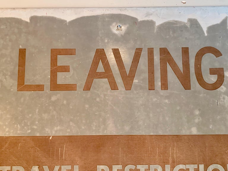 Vintage Prison Road Sign For Sale at 1stDibs