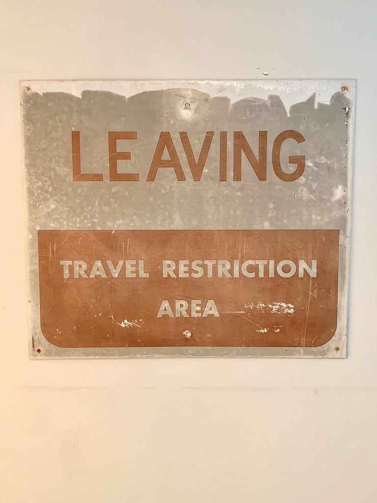 Vintage Prison Road Sign For Sale at 1stDibs