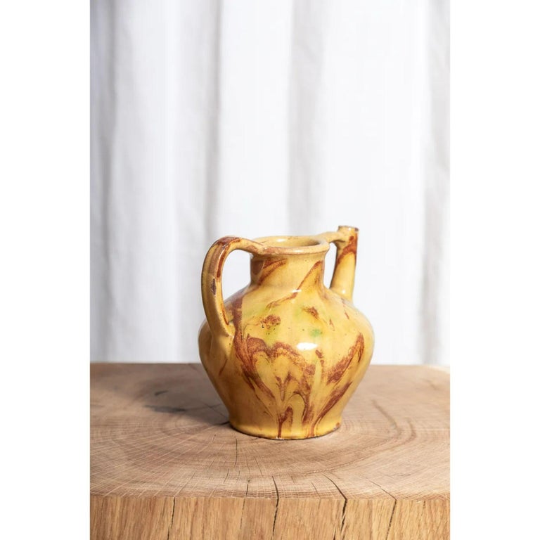 Vintage Provençal Two-Handled Jug For Sale at 1stDibs