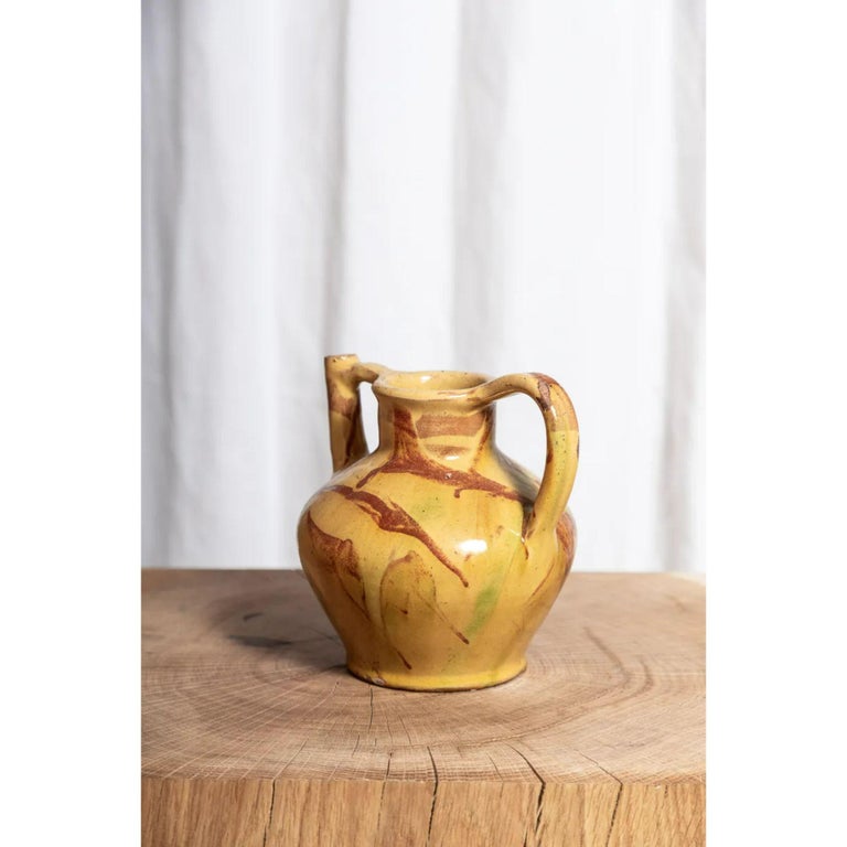 Vintage Provençal Two-Handled Jug For Sale at 1stDibs
