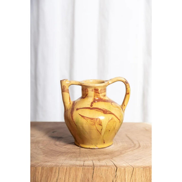 Vintage Provençal Two-Handled Jug For Sale at 1stDibs
