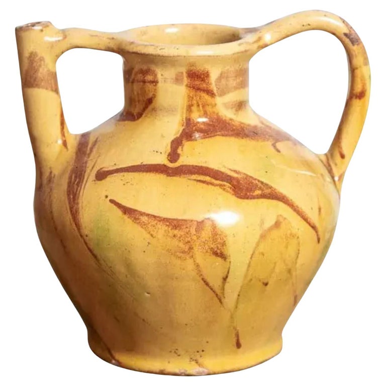 Vintage Provençal Two-Handled Jug For Sale at 1stDibs