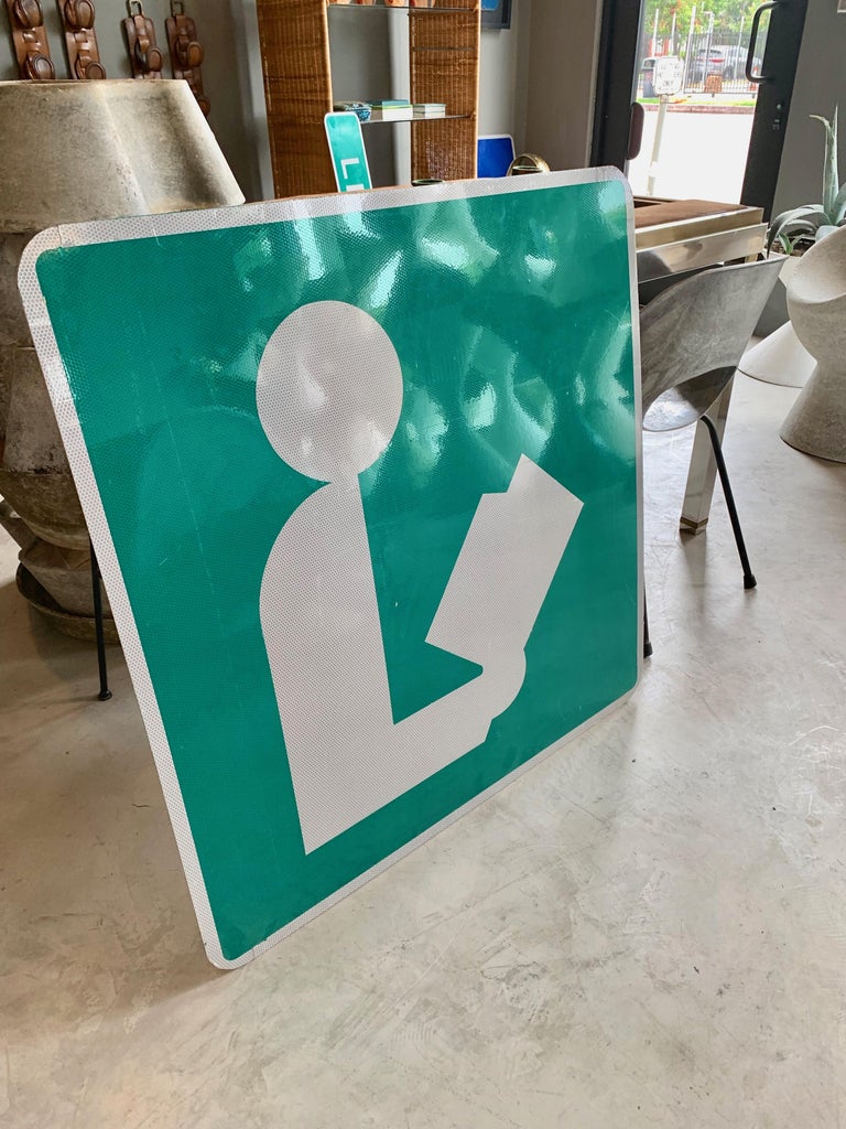 Vintage Public Library Sign at 1stdibs