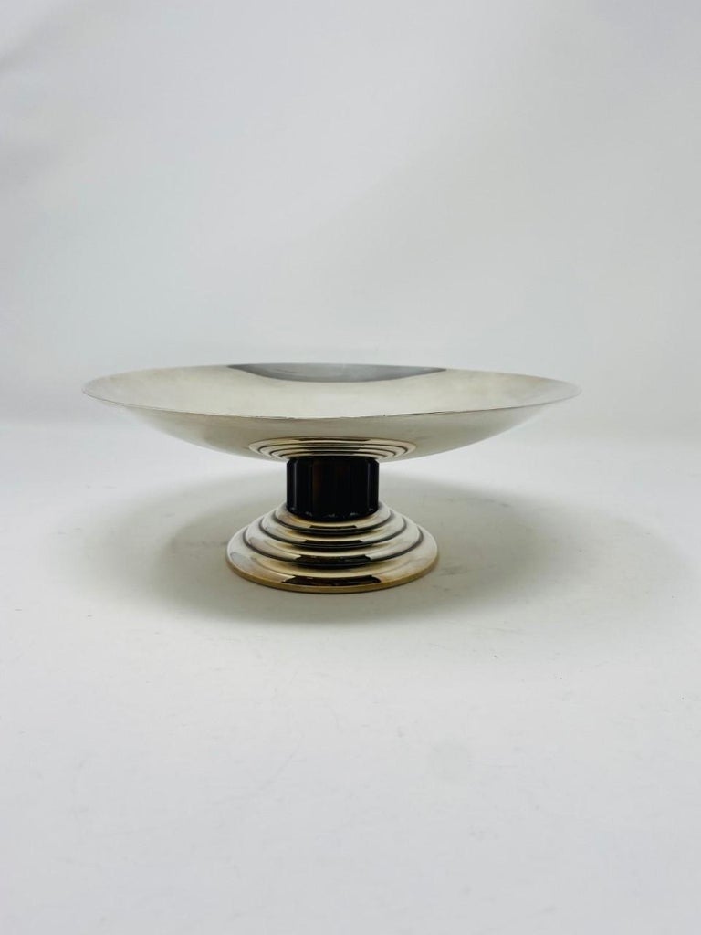 Vintage Puiforcat France Silver Plated Display Bowl Tazza For Sale at ...