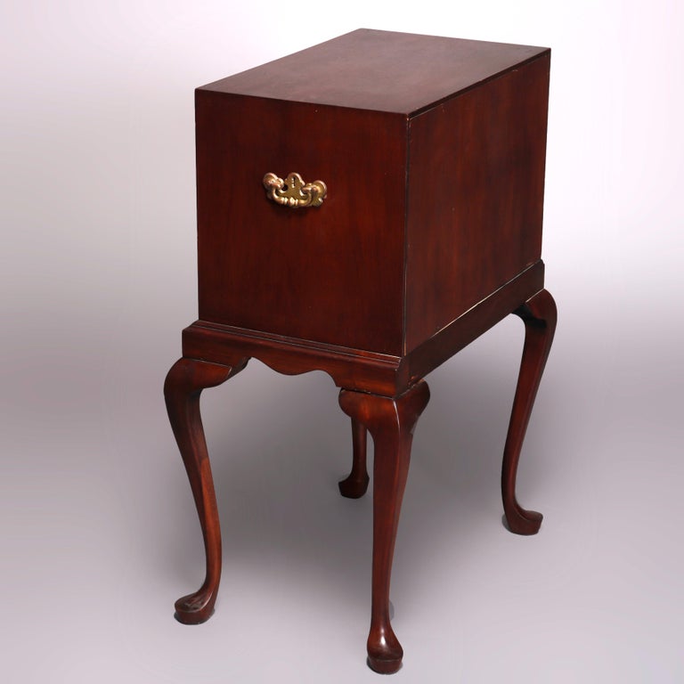 Vintage Queen Anne Style Mahogany Silver Chest by Hickory, circa 1940 ...