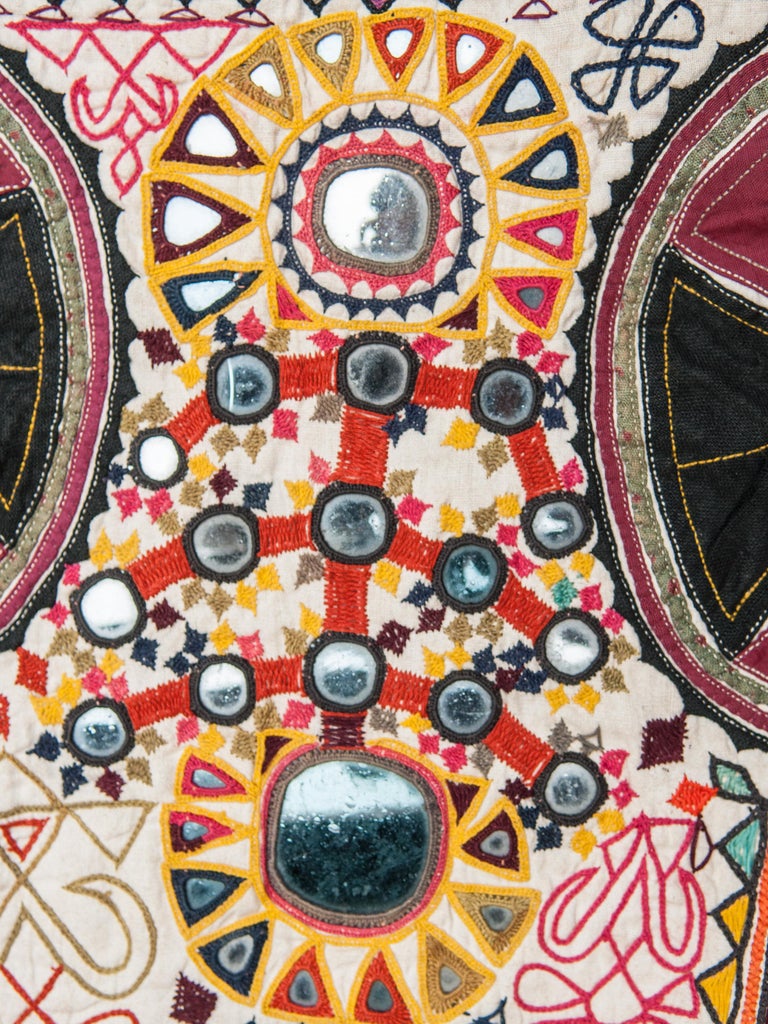 Vintage Rabari Embroidered Quilt Cover, Gujarat, India, Mid-20th ...