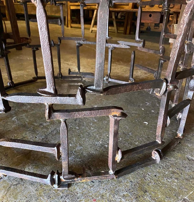 Vintage Rail Road Spike Coffee Table For Sale at 1stDibs