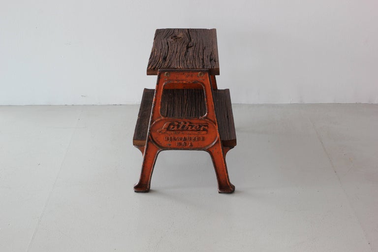Vintage Railroad Step Stool at 1stDibs